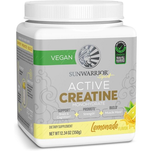 Sunwarrior Active Creatine Powder, Lemonade Flavor, 350gm : Target