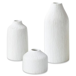 Kate Aspen Boho Ceramic Bud Vase - White (set Of 3) | 23281na : Target