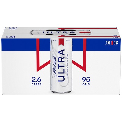 Michelob Ultra Superior Light Beer - 18pk/12 Fl Oz Cans : Target
