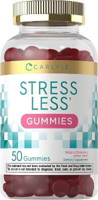 Carlyle Stress Less Gummies | With Gaba And L Theanine | 50 Count : Target