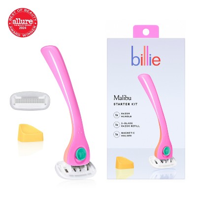 Billie Women's Razor Handle With Magnetic Holder & 2 Blade Refills : Target