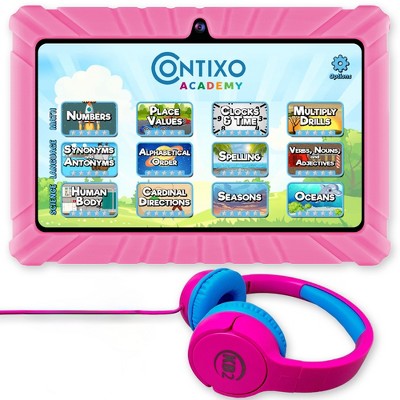 Contixo 7" Kids 32gb, 2gb Ram Tablet (2024 Model) With Educational Apps ...