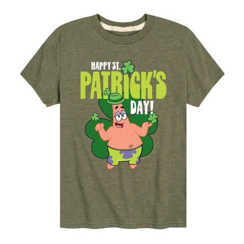 Spongebob Squarepants Happy St Patricks Day Short Sleeve Graphic T ...