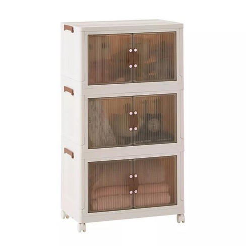Vecelo Foldable Storage Bins Plastic Toy Lockers/clothes Stackable ...