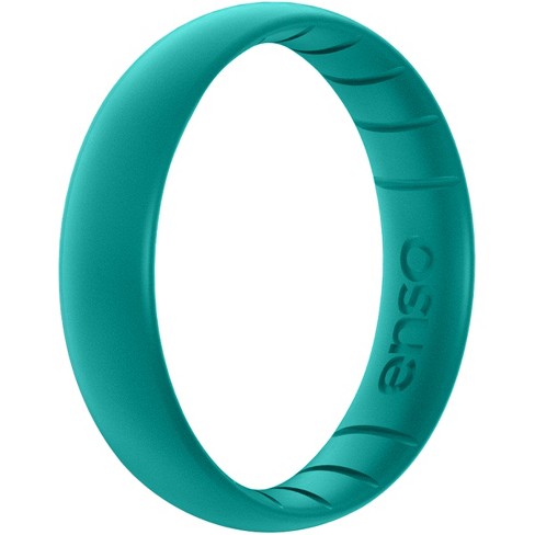 Enso Rings Thin Elements Series Silicone Ring - Peacock Quartz - 10 ...