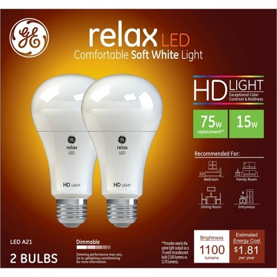 Ge Led 75w 2pk Light Bulb White : Target