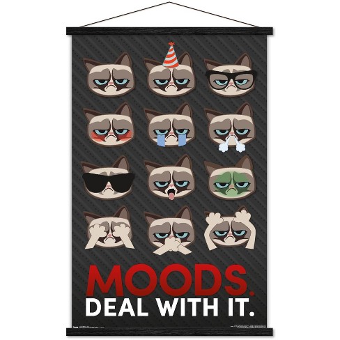 Trends International Grumpy Cat - Grid Magnetic Framed Wall Poster ...