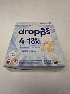 Dropps Laundry 4-in-1 Plus Oxi Power Biobased Detergent Pods - Free ...