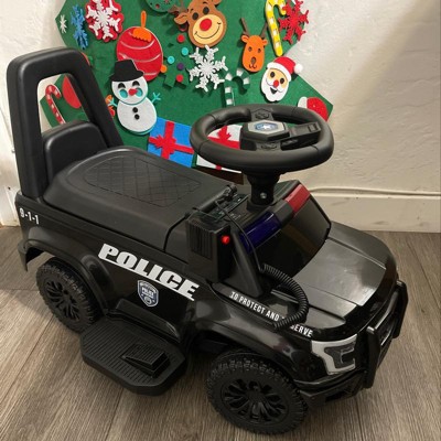 Costway 2-in-1 6v Kids Ride On Car Toddler Push Car W/ Megaphone ...