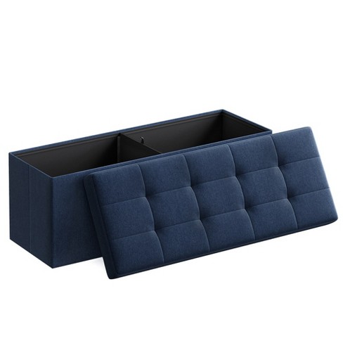 Songmics 43 inches folding storage ottoman bench store