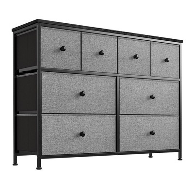 REAHOME 8 Drawer Steel Frame Bedroom Storage Organizer Chest Dresser ...