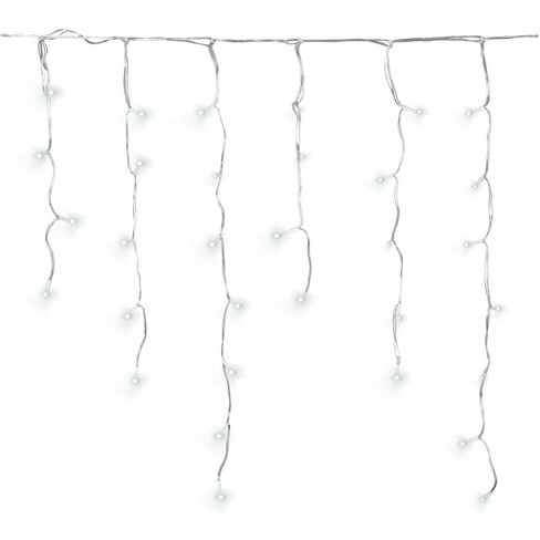 Movssou Icicle Lights Christmas Lights Plug-in 33ft 400ct Led White ...