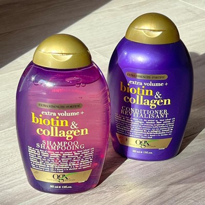 Ogx Biotin & Collagen Extra Strength Volumizing Shampoo For Fine Hair ...