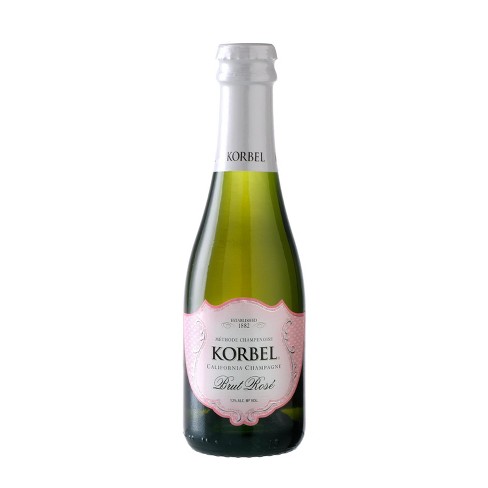 Korbel Brut Rosé Champagne - 4pk/187ml Bottles : Target