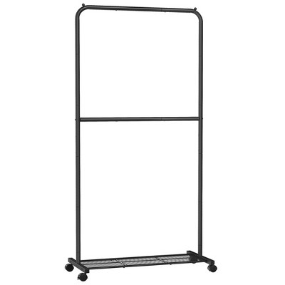 Whitmor Supreme Double Rod Garment Rack Black : Target