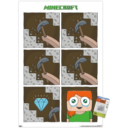 Trends International Minecraft - Simple Comic Alex Cry Unframed Wall ...