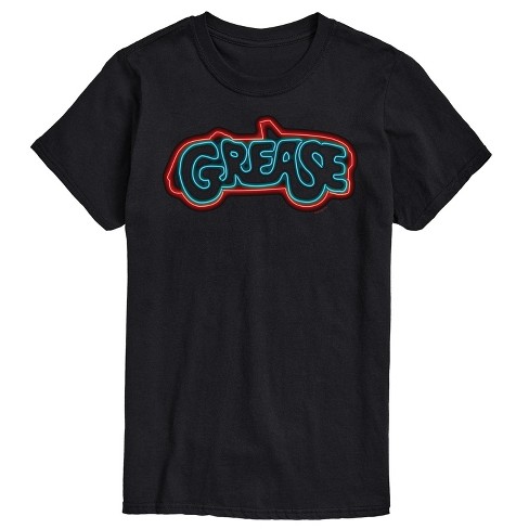 Men's Grease Neon Movie Logo Short Sleeve Graphic T-shirt - Black - 2 X ...