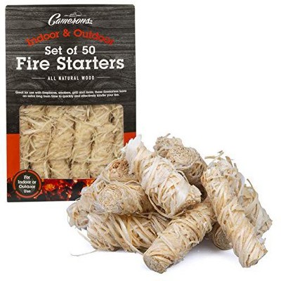 Camerons All Natural Firestarters- 50 Pack- Lightning Fast Lighters For ...