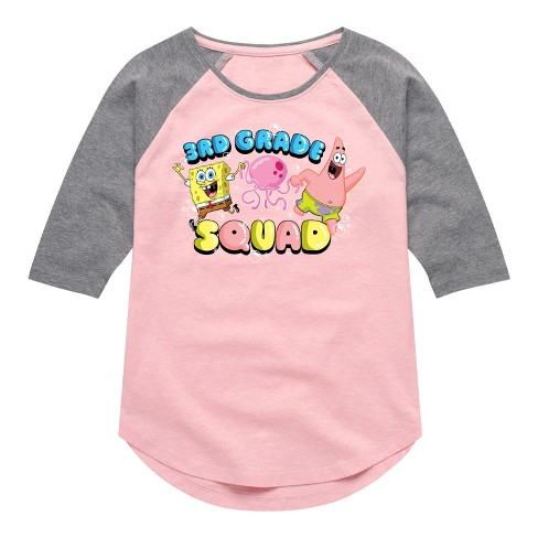 Spongebob Squarepants 3rd Grade Squad - Light Pink/ath Hea - 3t : Target