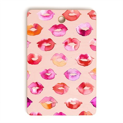 Ninola Design Sweet Pink Lips Cutting Board - Deny Designs : Target