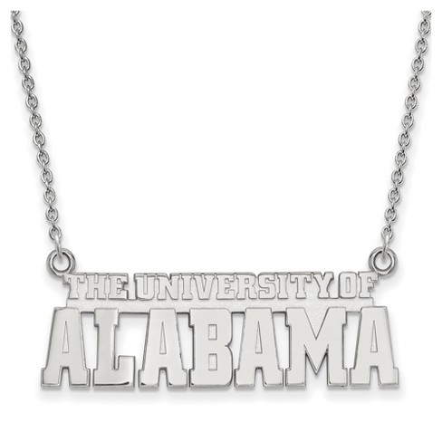 Black Bow Jewelry Sterling Silver Alabama Crimson Tide Ncaa Necklace 18 ...