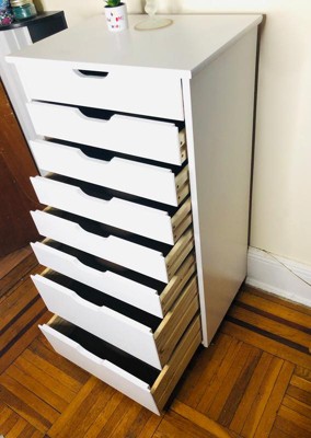 Cary 8 Drawer Rolling Storage Cart - Linon : Target