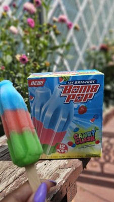 Bomb Pop Candy Clash Frozen Ice Pops - 21floz/12pk : Target