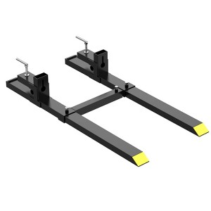 2000lbs Clamp on Pallet Forks, 43" Heavy Duty Fork Rack with Adjustable ...