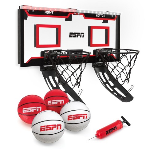 Espn Mini Basketball Hoop, Over The Door Basketball Hoop For Two Player ...
