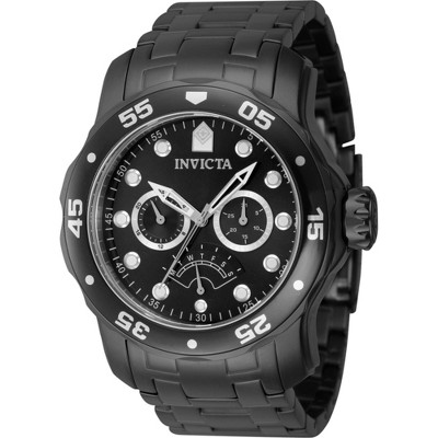 Invicta 47000 Men's Pro Diver Quartz Black Dial Bracelet Watch : Target