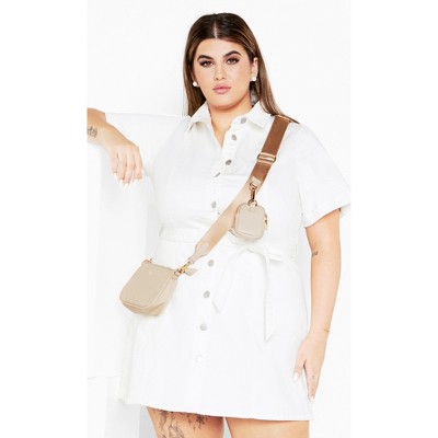 Women's Plus Size Carter Dress - Ivory | City Chic : Target