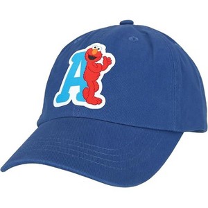 Sesame Street Elmo Kids Toddler Cap with Initial (A) Blue, Toddler Boys ...