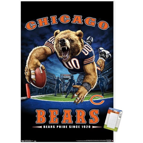 Trends International Nfl Chicago Bears - End Zone 17 Unframed Wall ...