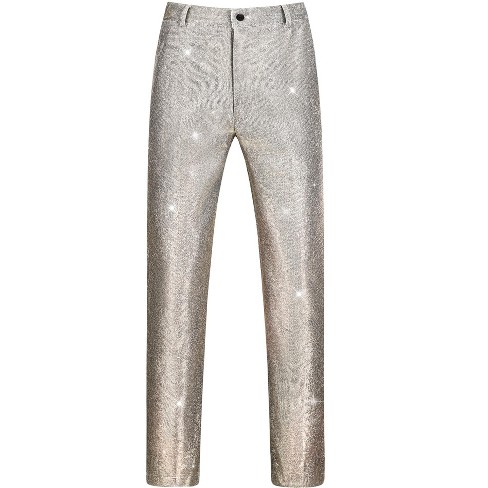 Lars Amadeus Men's Halloween Disco Glitter Pattern Printed Sparkling ...