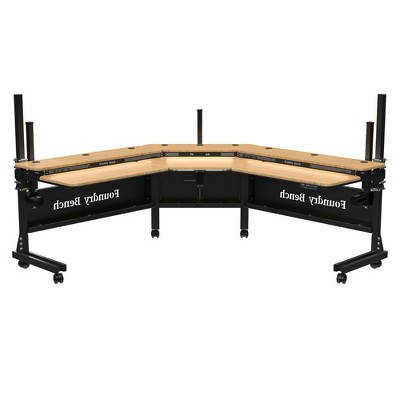 Versadesk 60" Foundry Bench Height Adjustable Standing Desk With Split ...