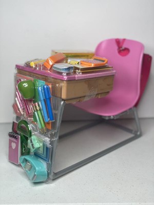 Our Generation Flying Colors School Desk & Supplies Accessory Set For ...