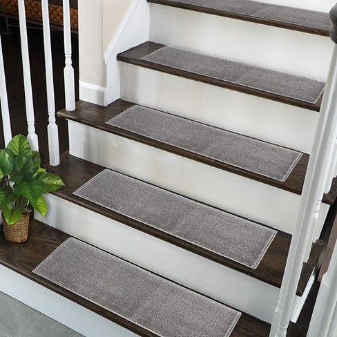 Sussexhome Carpet Stair Treads Pre-applied Double Sided Tape, 4-pack ...