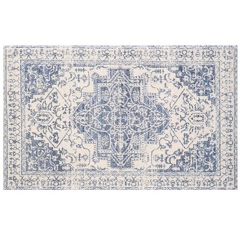 The Lakeside Collection Vintage Medallion Washable Rug - Accent Rug ...
