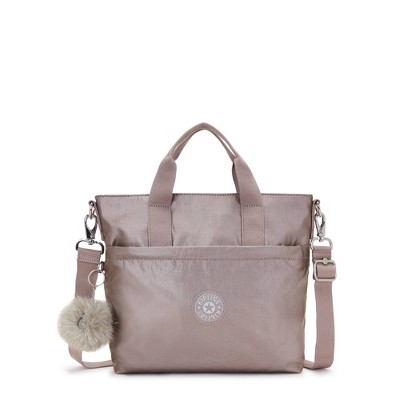 Kipling Nalo Tote Bag Deep G Black Bl : Target