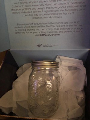 Ball 4pk 16oz Pint 140th Anniversary Regular Mouth Mason Jar : Target
