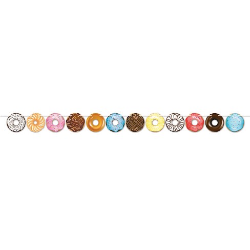 Beistle Donut Streamer, 6" X 7', (2/pkg) Multicolored : Target