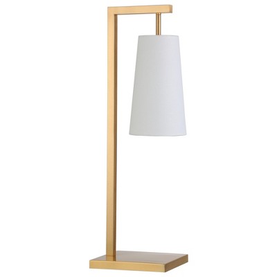 Concrete Pillar Table Lamp With Fabric Shade White - Lalia Home : Target