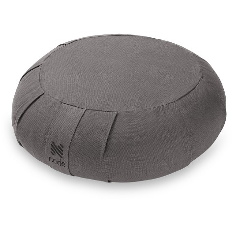 Node Fitness Zafu Meditation Cushion, 15" Round Yoga Pillow - Gray : Target