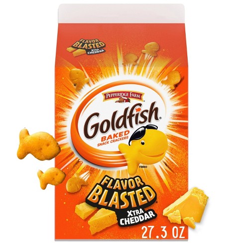 Goldfish Flavor Blasted Xtra Cheddar Cheese Crackers - 27.3oz : Target