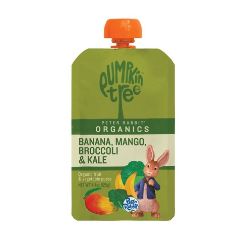 Peter Rabbit Organics Banana Mango Broccoli & Kale Baby Food Pouch - 4 ...