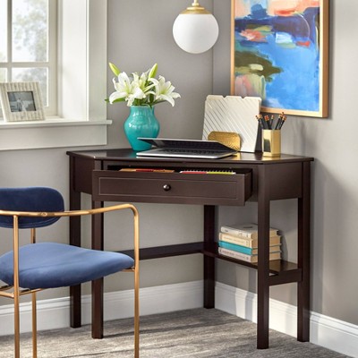 Corner Desk Espresso - Buylateral : Target