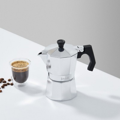 Joyjolt Italian Moka Pot 6 Cup Stovetop Espresso Maker Aluminum Coffee ...