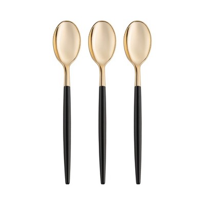 Smarty Had A Party Gold With Black Handle Moderno Disposable Plastic ...