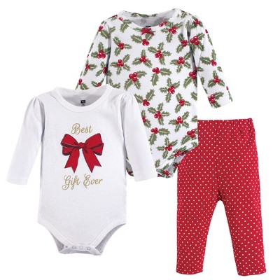 Hudson Baby Infant Girl Cotton Bodysuit And Pant Set, Best Gift, 3-6 ...