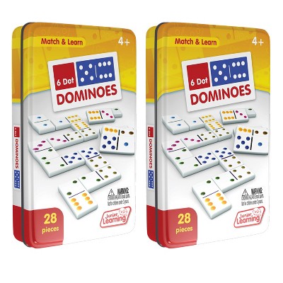 Junior Learning® Dot Dominoes, 2 Sets : Target